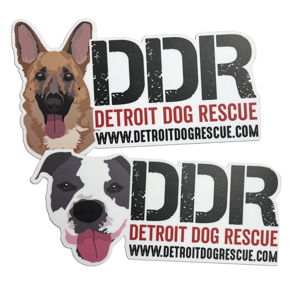 Detroit Dog Rescue Stickers – Detroit Dog Rescue